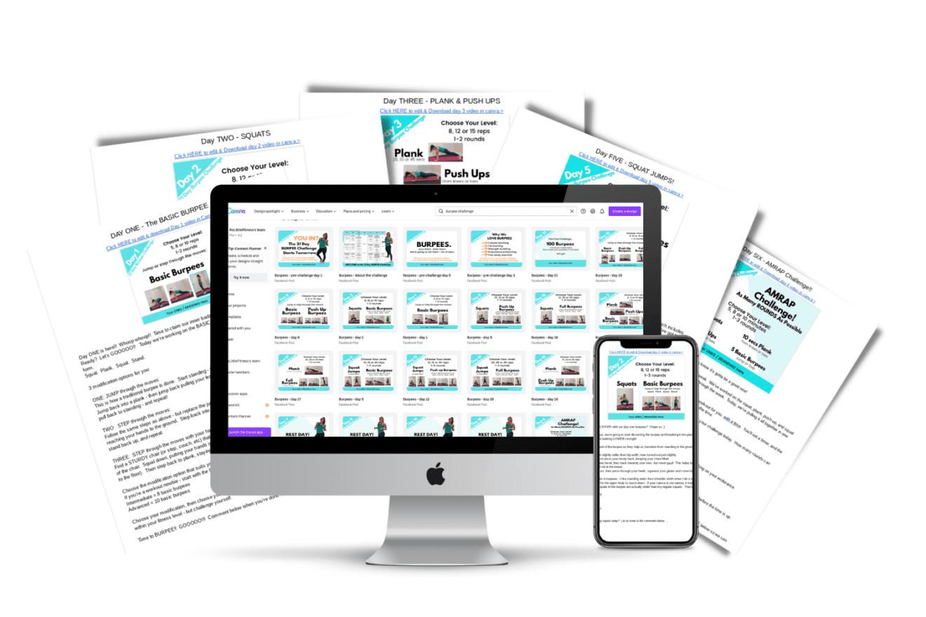 White Label STRENGTH & MOBILITY Workout Program + Burpee Challenge Bundle | White Label Workouts