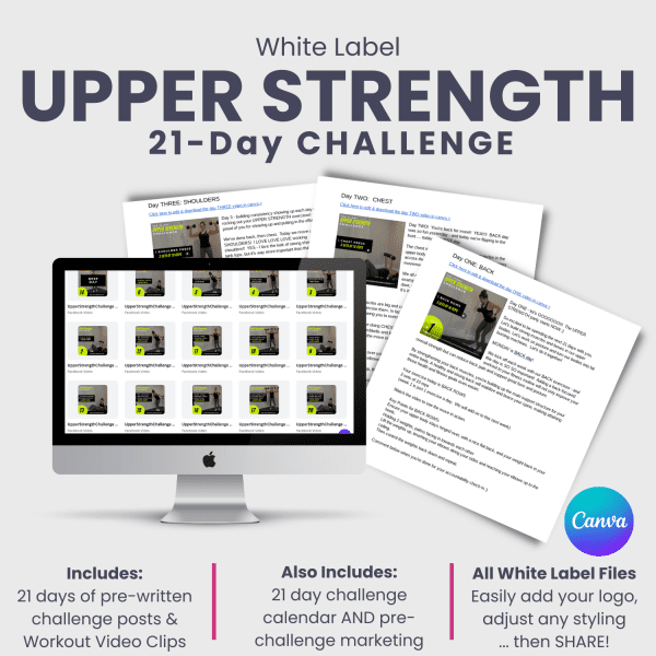 White Label LIFT Workout Program + Upper Strength Challenge BUNDLE ...